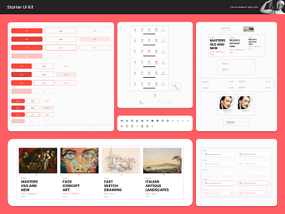 The Art Museum Starter Ui Kit by Slava Gerasimenko on Dribbble