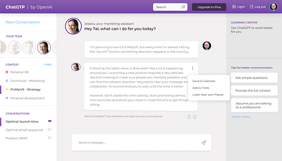 Redesign for ChatGPT desktop interface by Summurai on Dribbble