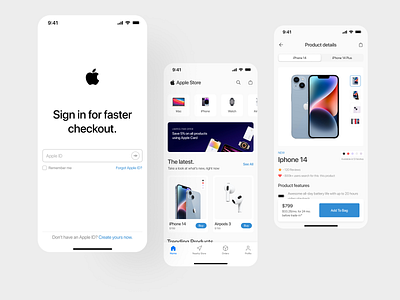 Apple Store - Concept UI UX mobile app design. by Sameer Siddiqui on ...