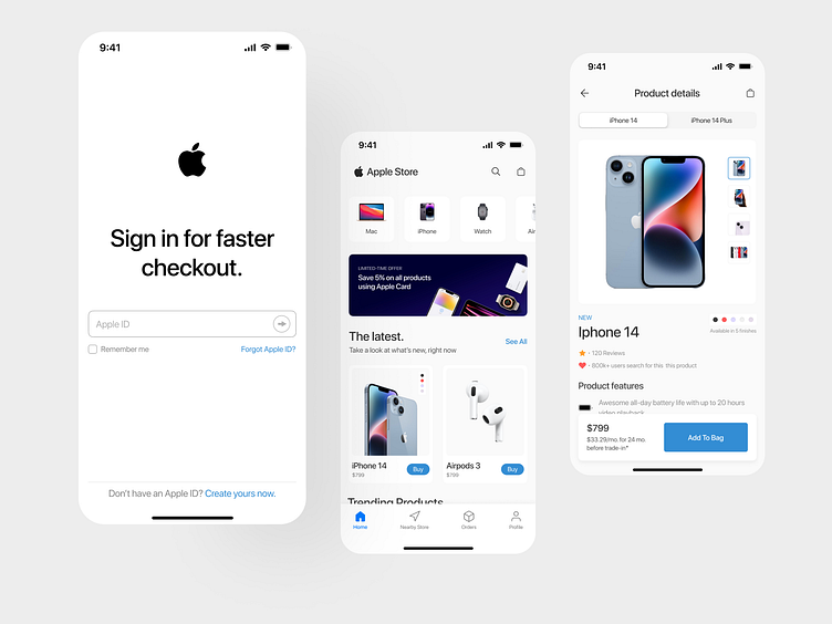 Apple Store - Concept UI UX mobile app design. by Sameer Siddiqui on Dribbble