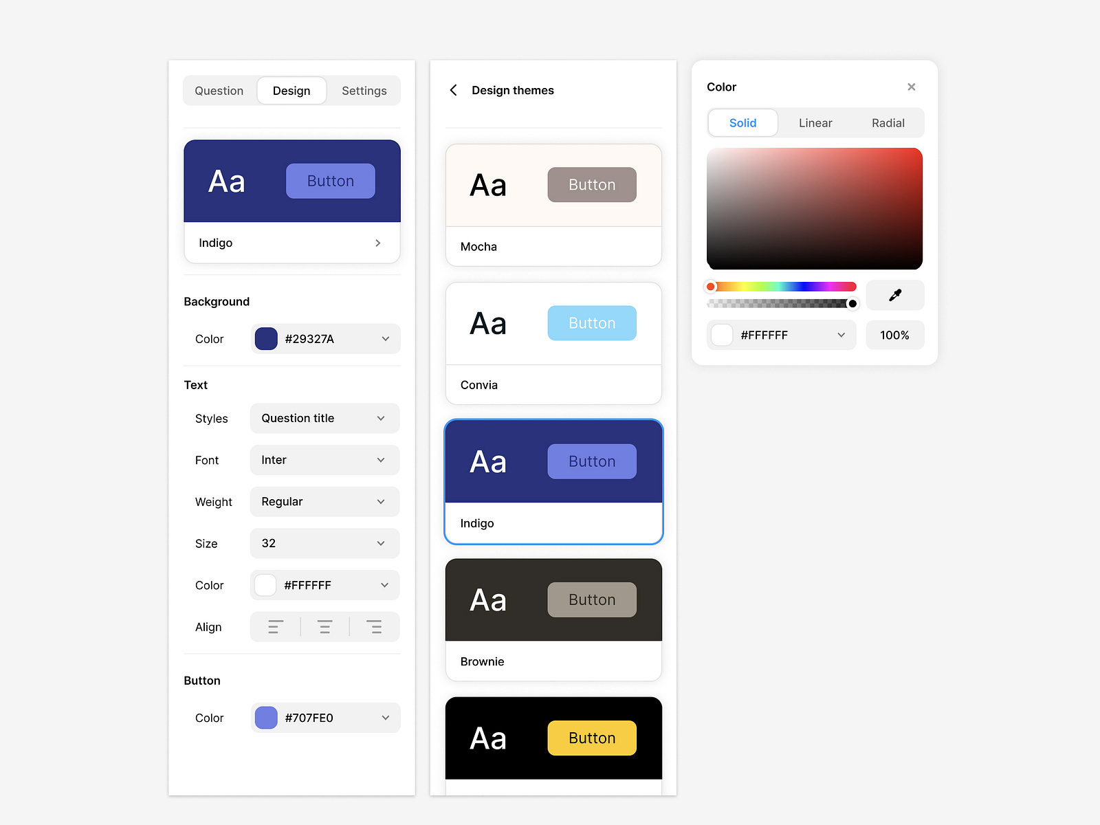 Settings sidebar by Carlota on Dribbble