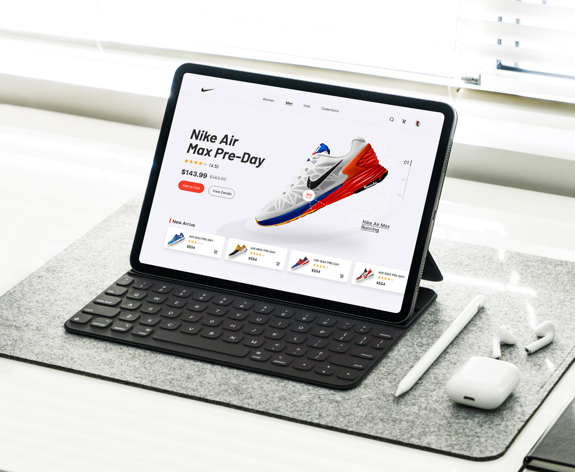Nike Ecommerce Website Header Design by KD Partho on Dribbble