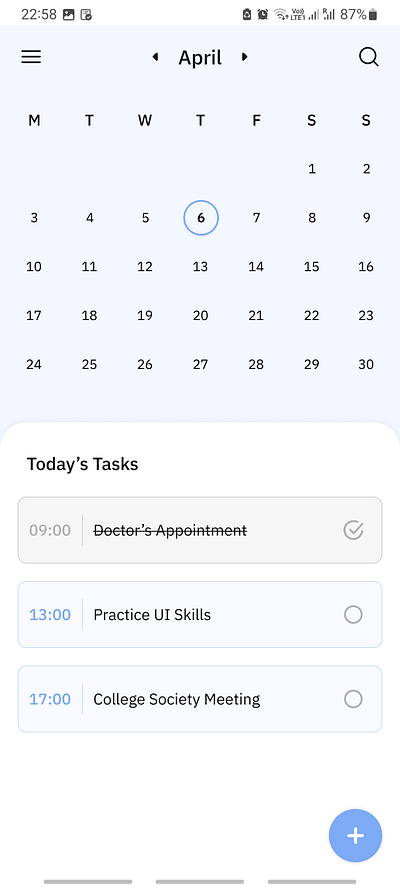 Calendar by Jahanvi Singh on Dribbble
