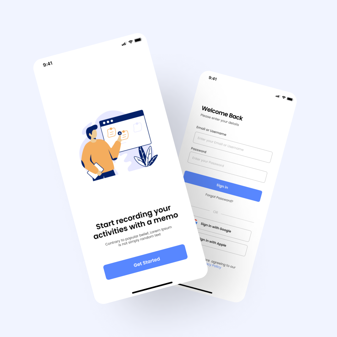 Sign In Mobile App by SYAYID AL AZIZ on Dribbble