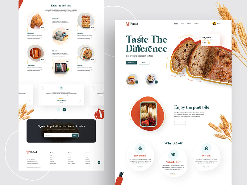 Food Website designs, themes, templates and downloadable graphic ...