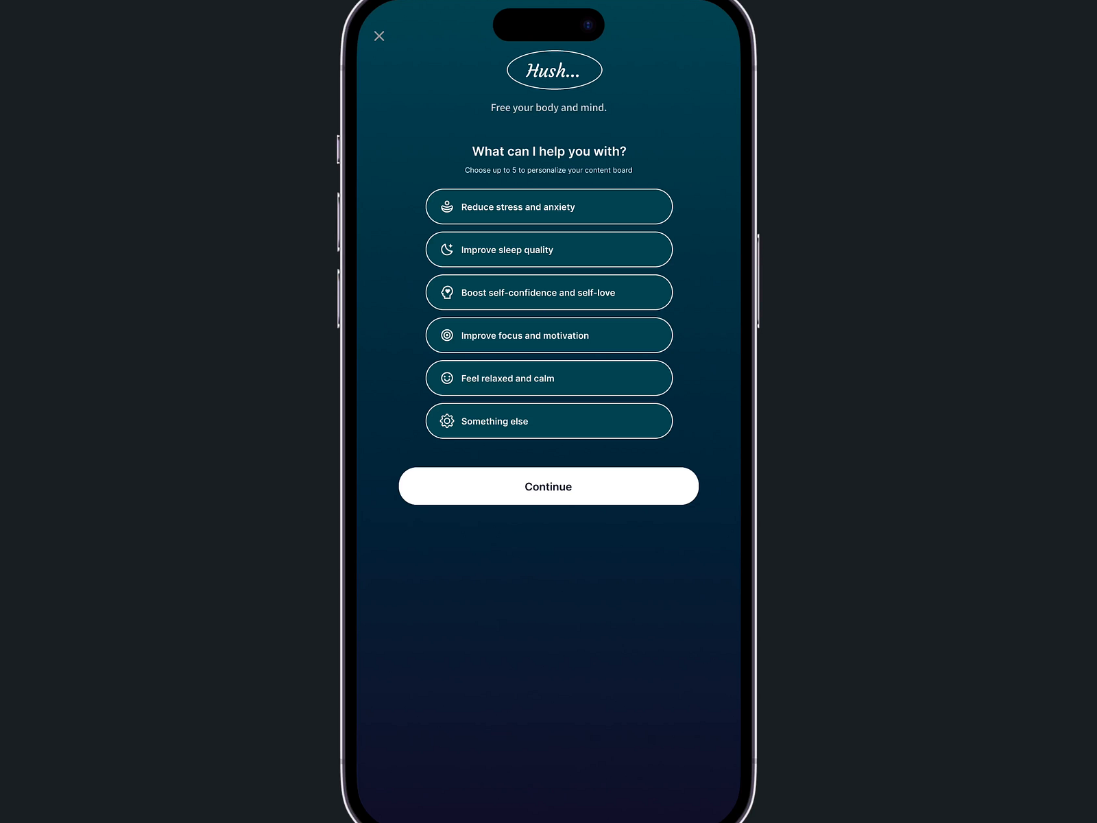 Hush, the mental health app. by Adesewadesigner on Dribbble