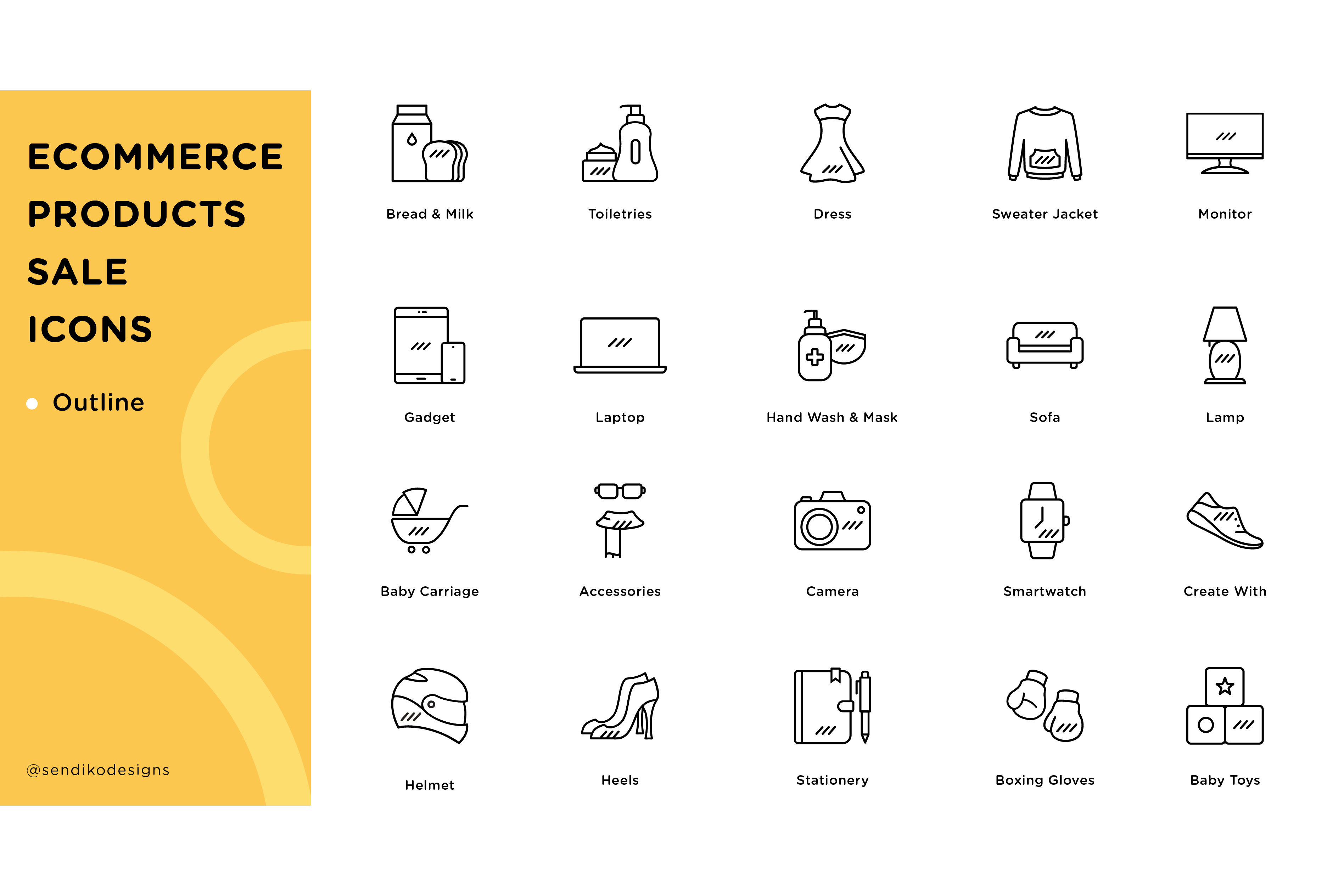 Online Shop Icons Pack by Endri Widada (SendikoDesigns) on Dribbble