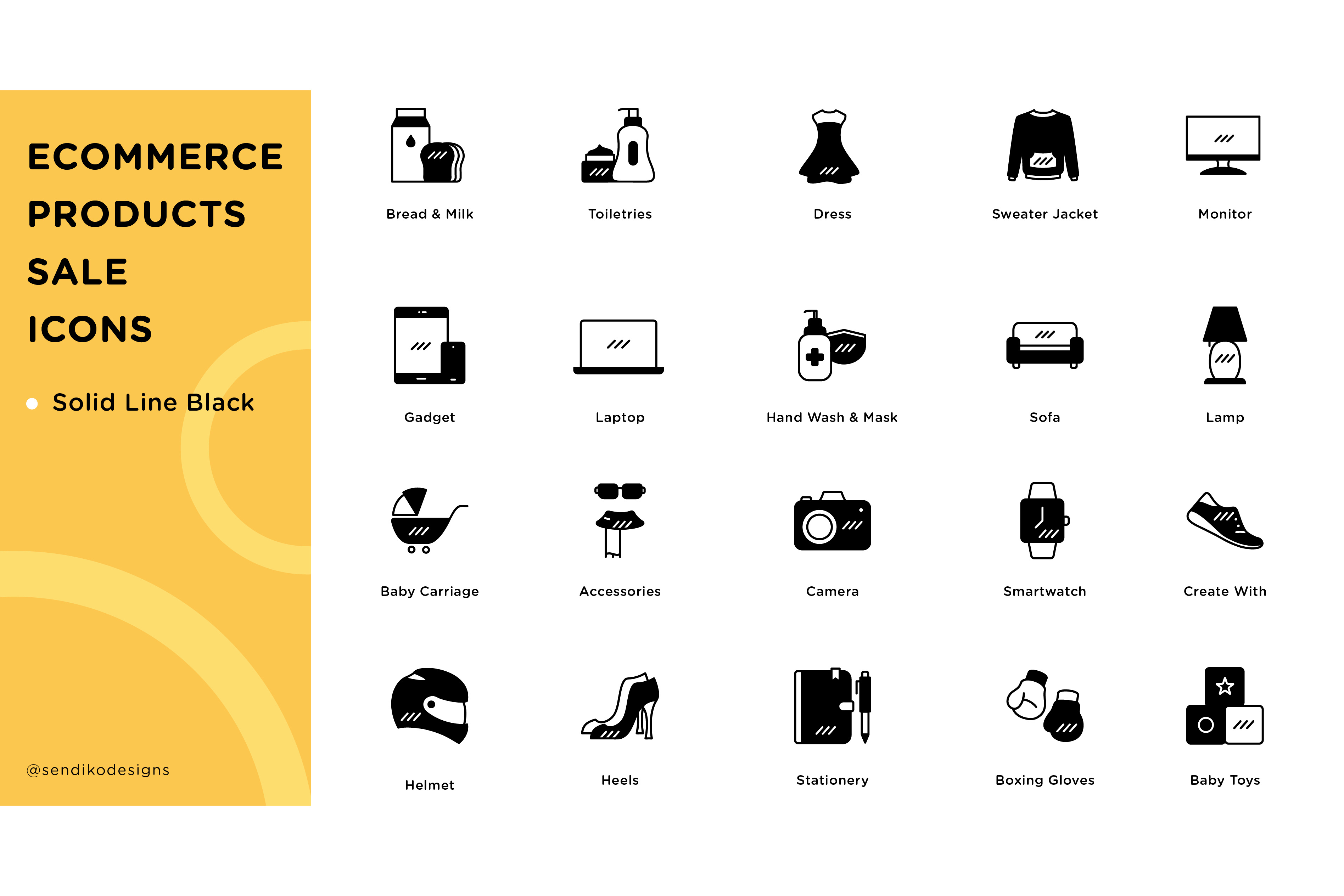 Online Shop Icons Pack by Endri Widada (SendikoDesigns) on Dribbble