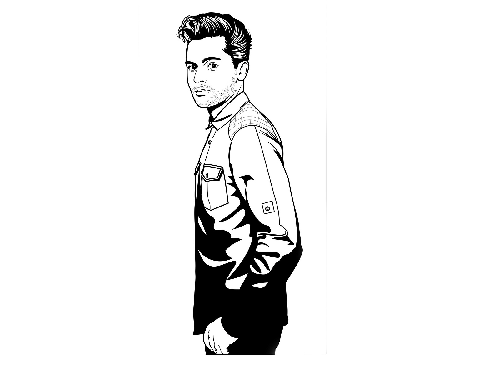 Turn Your Photo Into Line Art By Mochamad Wildan On Dribbble turn-your-photo-into-line-art-by-mochamad-wildan-on-dribbble