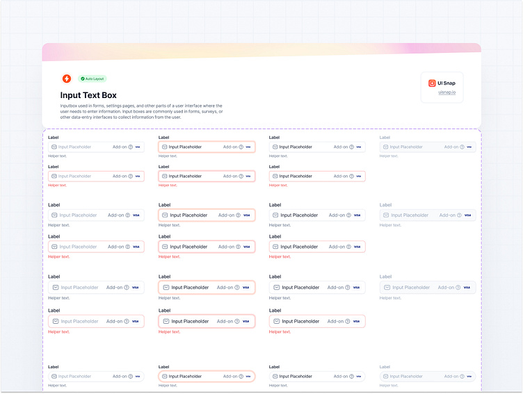 UI Snap - Input Box by UI Snap on Dribbble