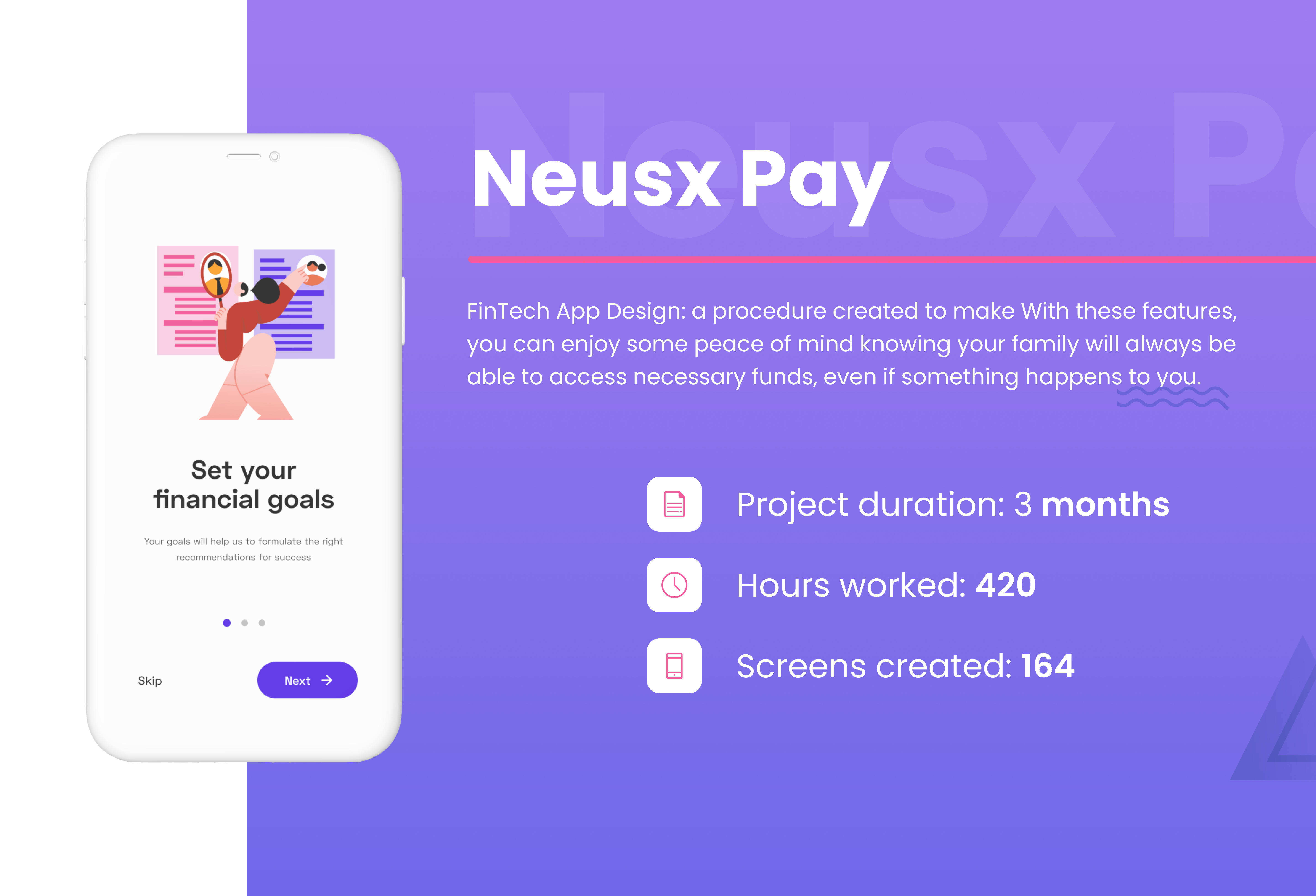 Fintech Mobile App by Keyur Vadhadia for Devoq Design on Dribbble
