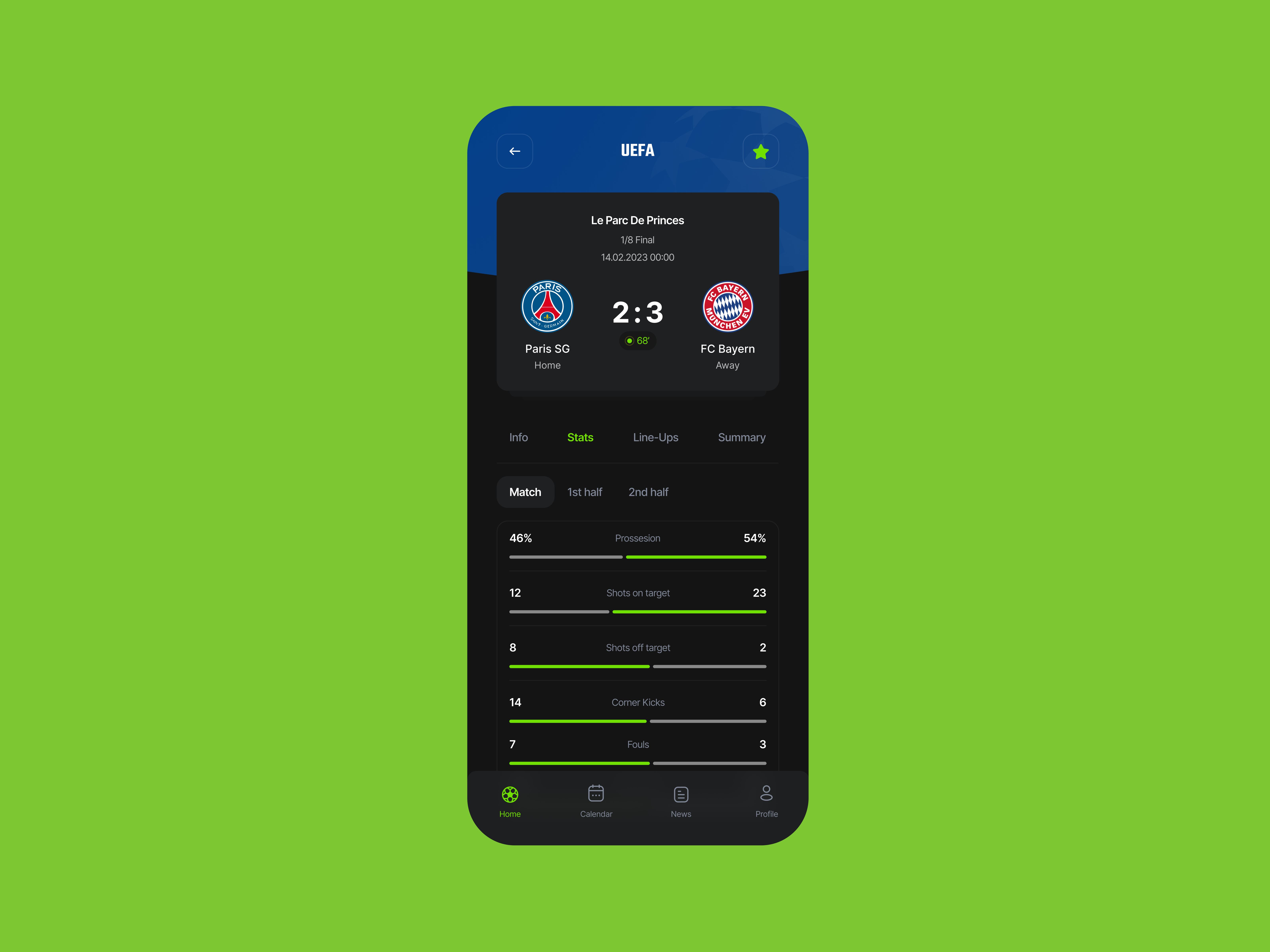Livescore App - Dark Mode by George Chichua on Dribbble