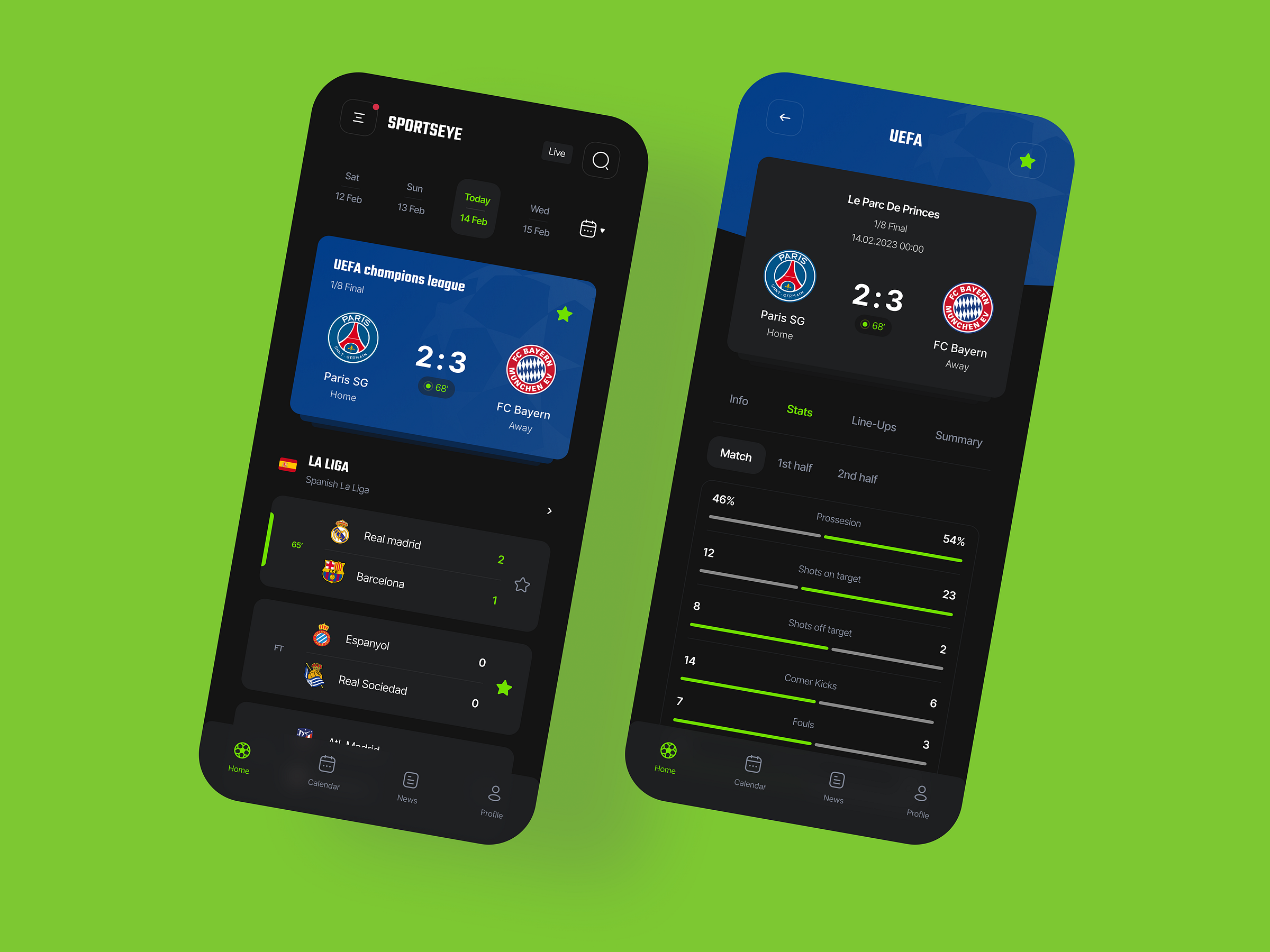 Livescore App - Dark Mode by George Chichua on Dribbble