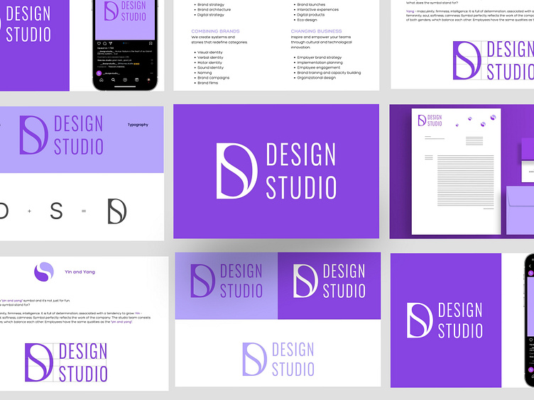 Design Studio -brand identity by Dency Sass for Dency on Dribbble