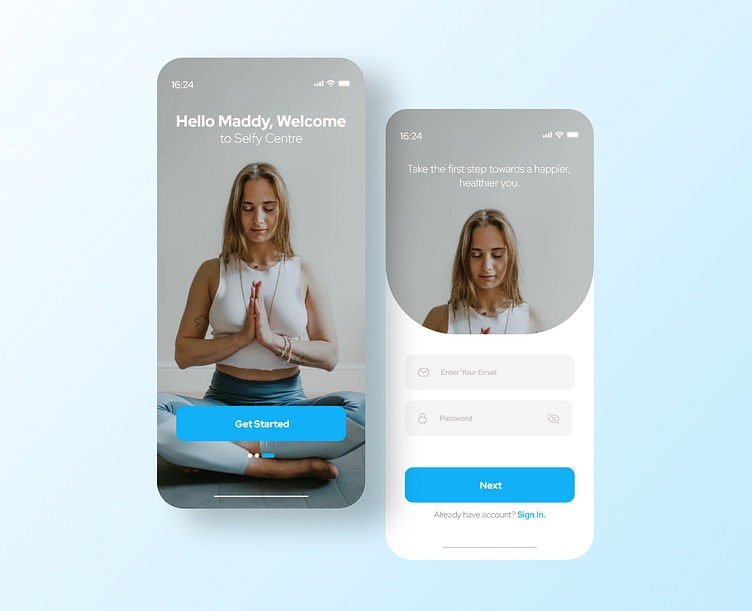Meditation App by Büşra on Dribbble