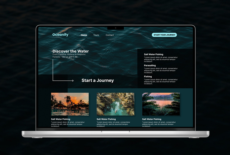 Tourism Web UI Design by Hafiza Kainat Mirza on Dribbble