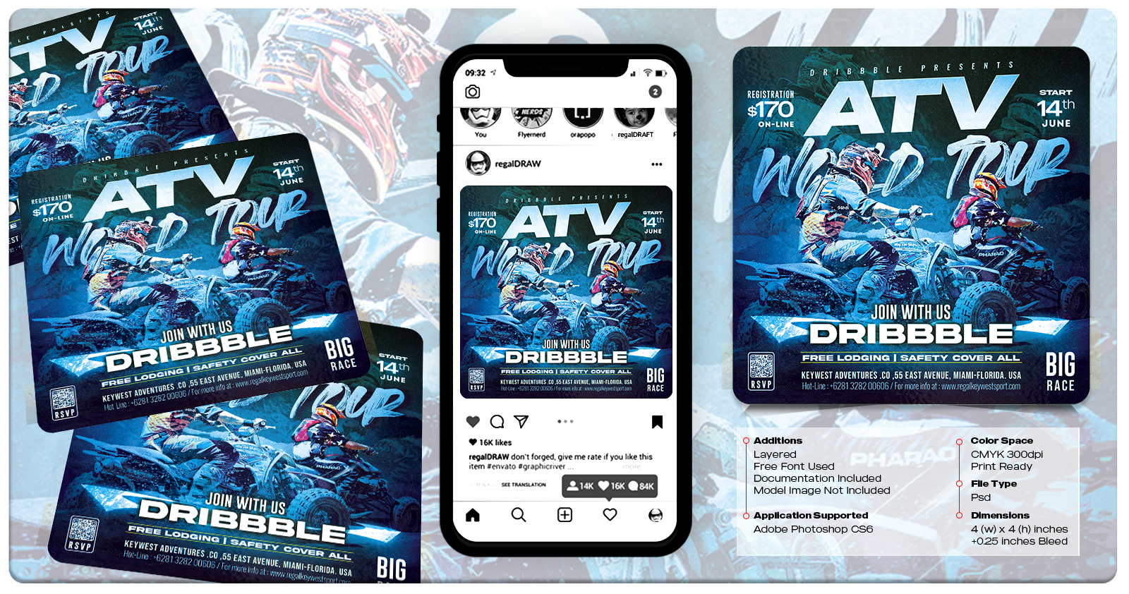 Atv Flyer designs, themes, templates and downloadable graphic elements ...