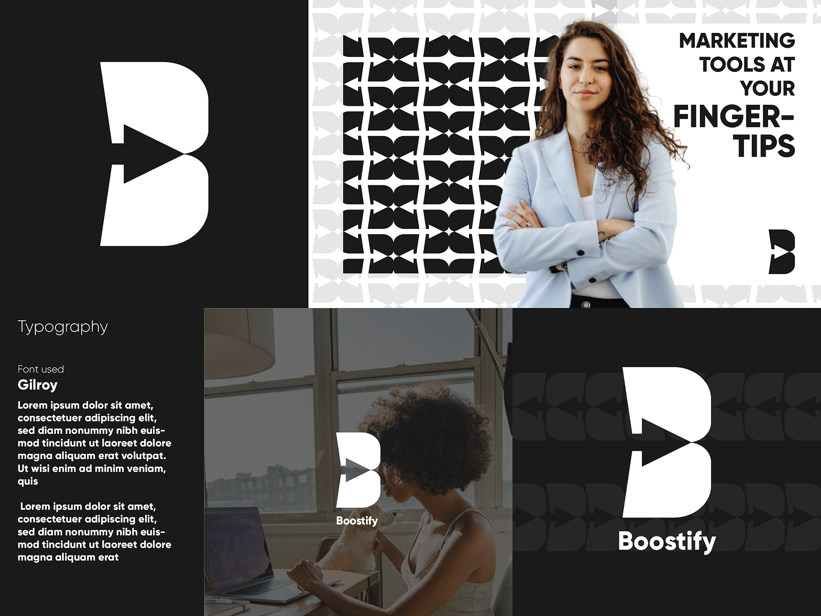 Boostify Marketing Logo Design by Dtory Studios on Dribbble