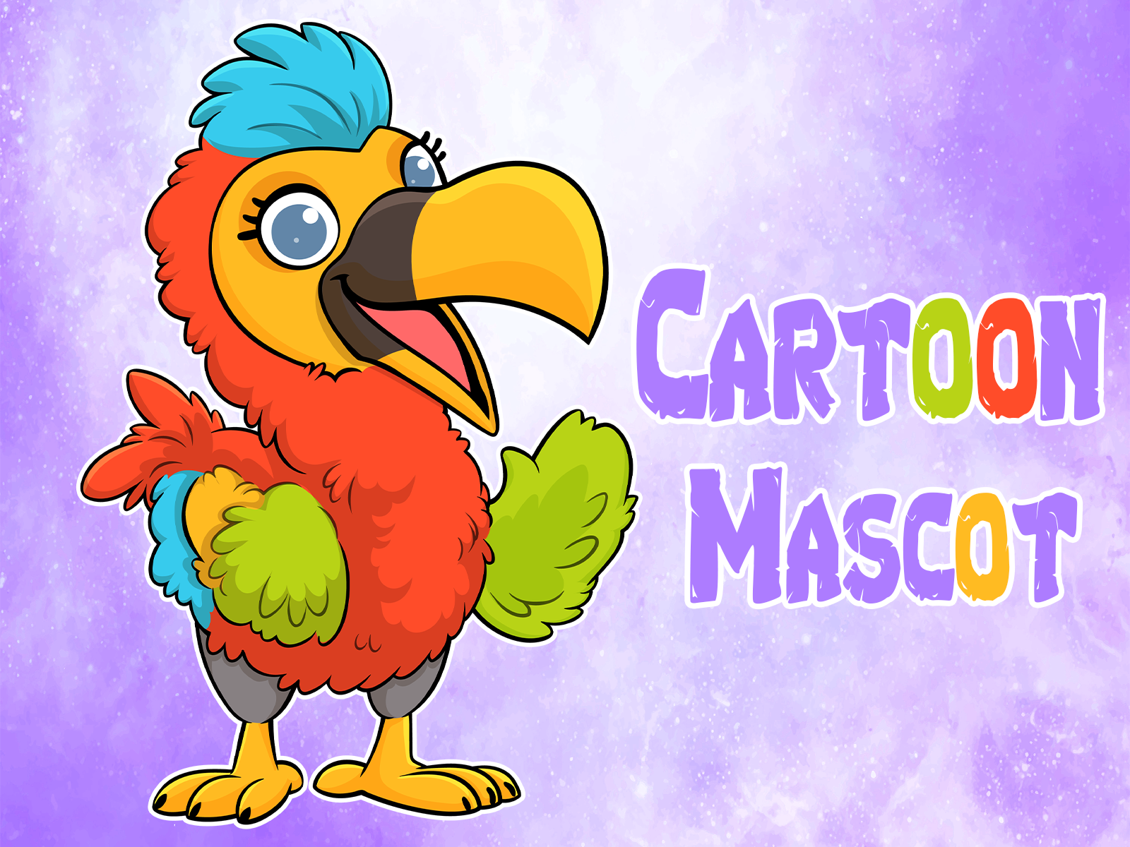 Funny Cartoon Bird Design| Bird cartoon Mascot Design by ICARTOONALL 🖌 ...