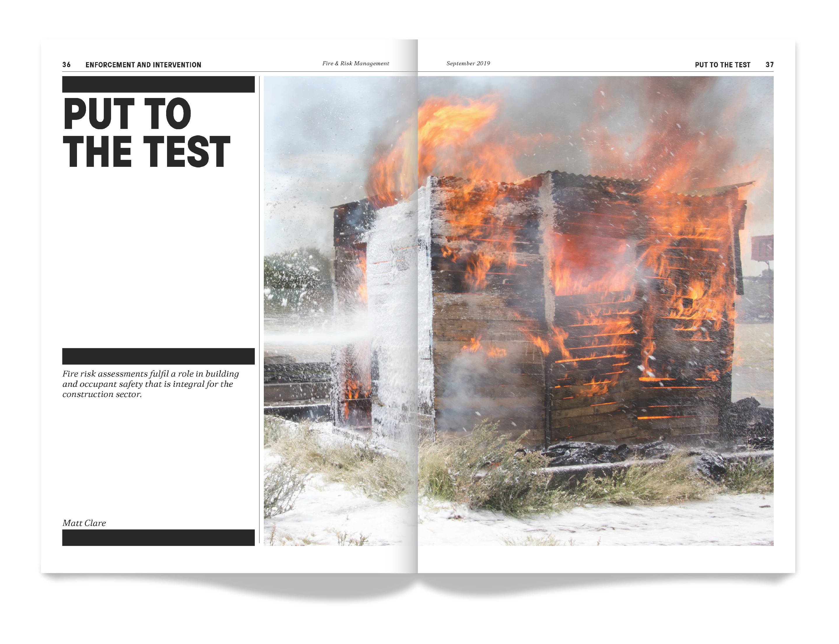 Fire & Risk Management magazine by Colin the graphic designer on Dribbble