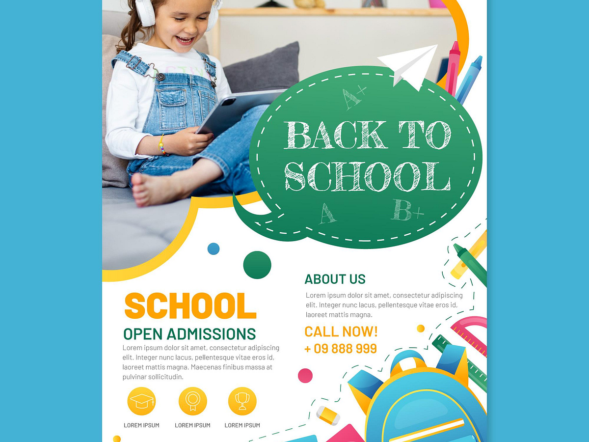School Poster designs, themes, templates and downloadable graphic ...