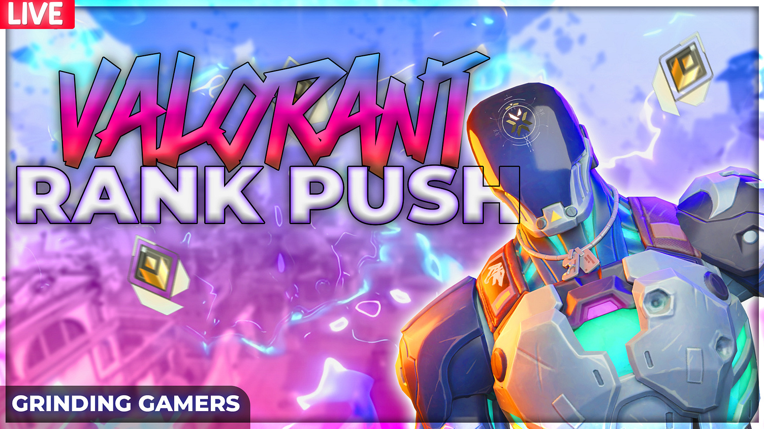 Valorant Livestream Thumbnails For GRINDING GAMERS by Divkaran Singh on ...