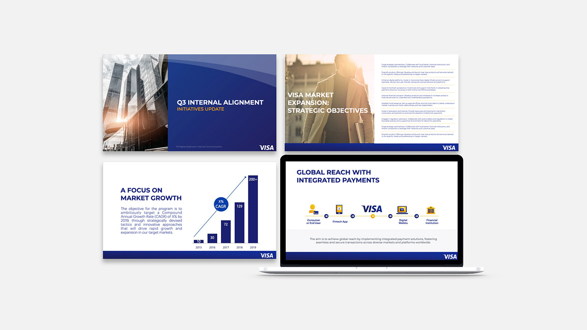 Visa | Internal Communications Deck by Tatymati on Dribbble