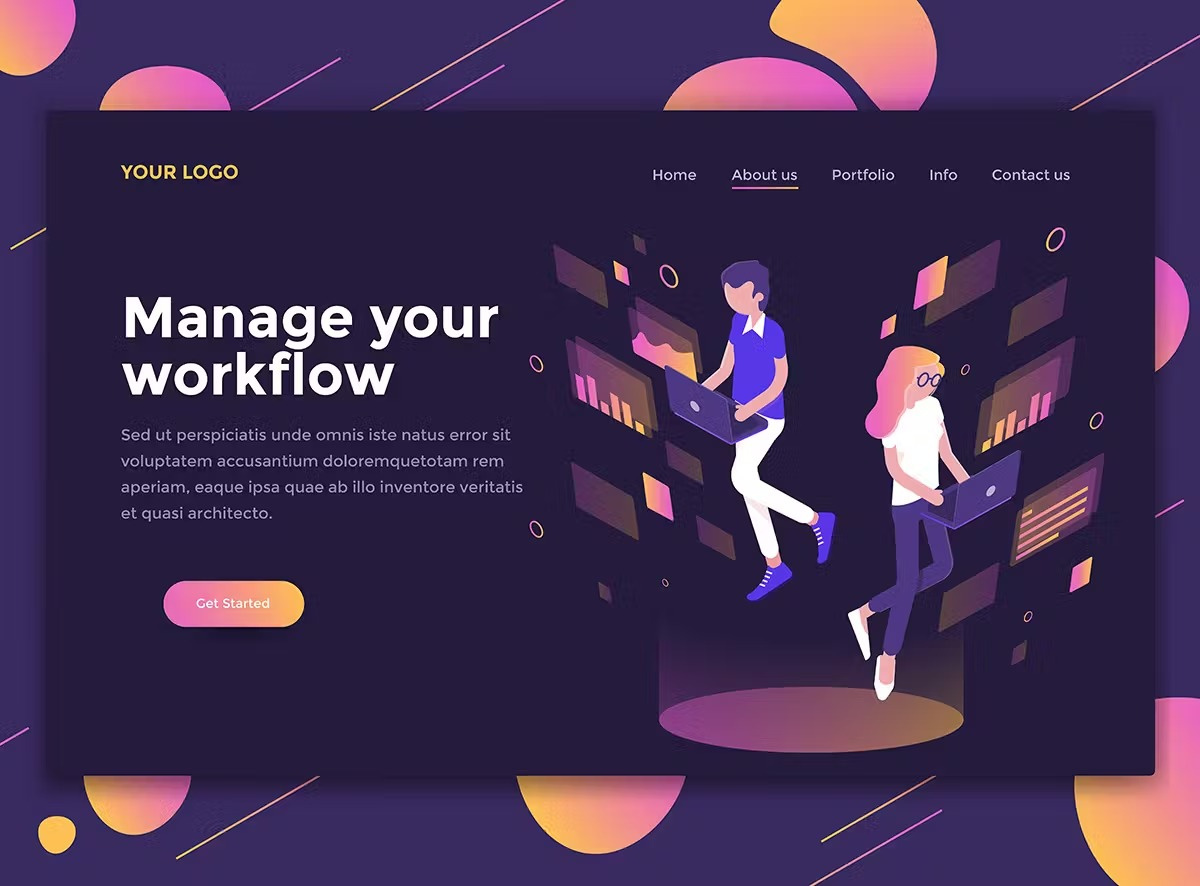 Landing Page Templates - Dark Theme by UI Foundry on Dribbble