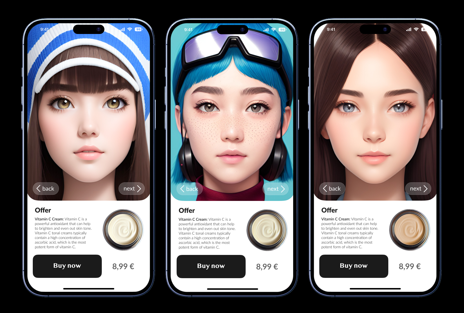 App for the beauty sphere and the sale of cosmetics by Iryna Lohush on ...