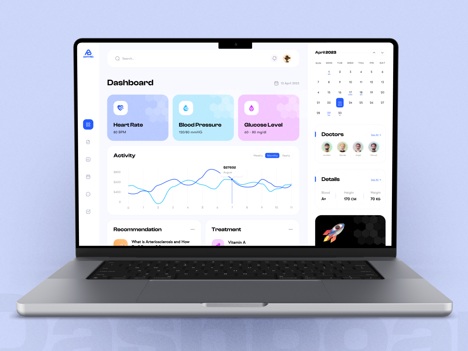 Medical Dashboard by Imran Molla for Orizon: UI/UX Design Agency on ...