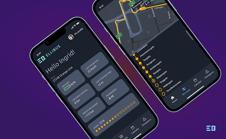 Ellibus: mobile native app design for electromobility management by Codete on Dribbble
