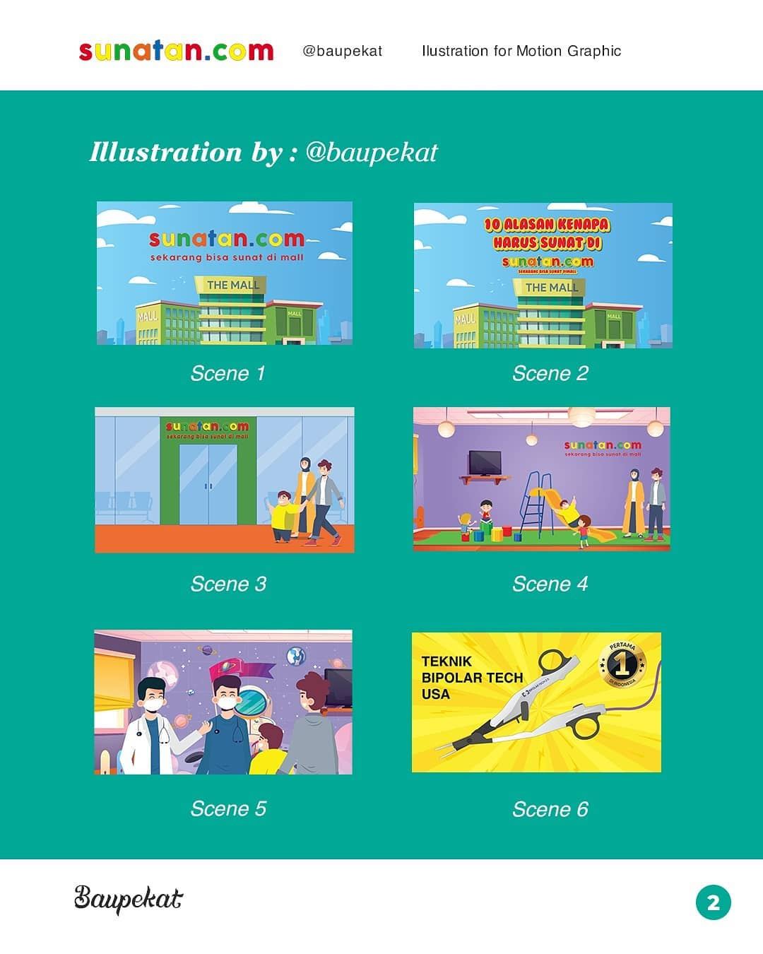 illustration for Animation Sunatan.com by Fiqri Aziz Octavian on Dribbble