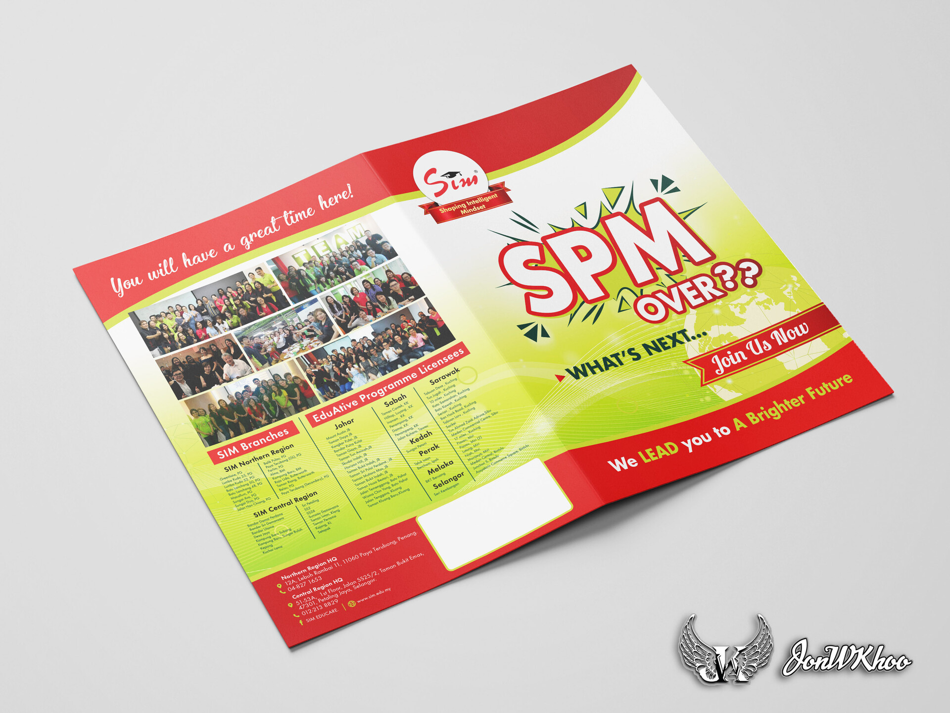 Sim Education SPM Over? 2019 | Flyer Booklet Design by JonWKhoo on Dribbble