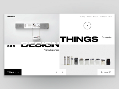 Design Things Website UI Concept by Vlad on Dribbble