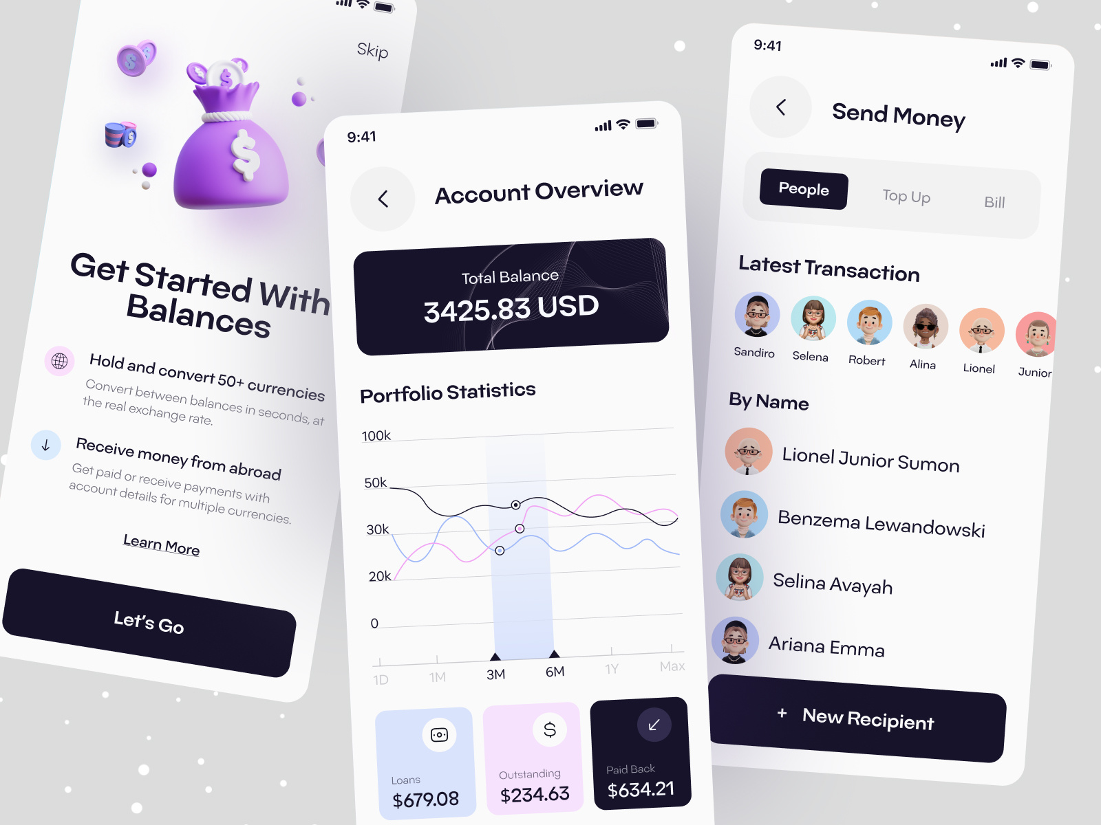 Fintech App UI by Ofspace UX/UI on Dribbble