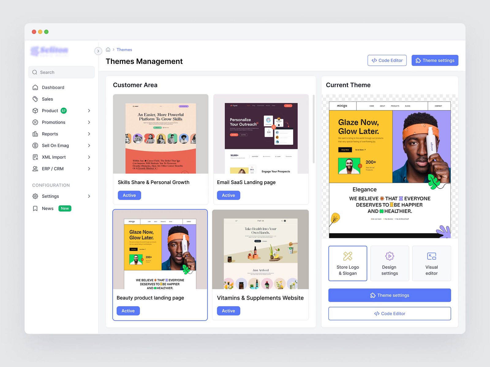 Ecommerce Web Application - Theme Management by Musemind SaaS for ... Ecommerce Web Application - Theme Management by Musemind SaaS for ...