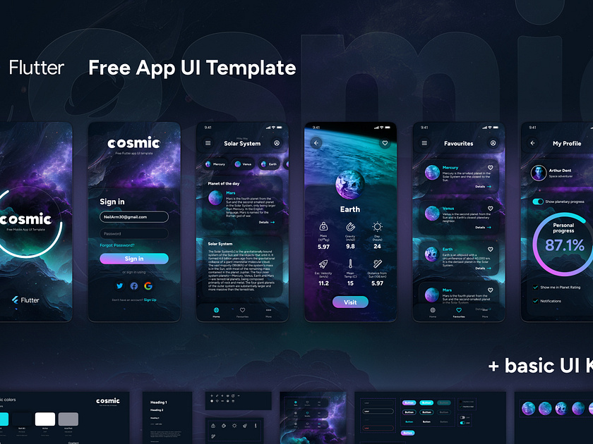 UI Template designs, themes, templates and downloadable graphic ...