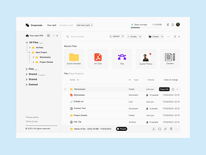 Storage Management Dashboard ui, ui Design, uiux Design by Noor Hossain ...