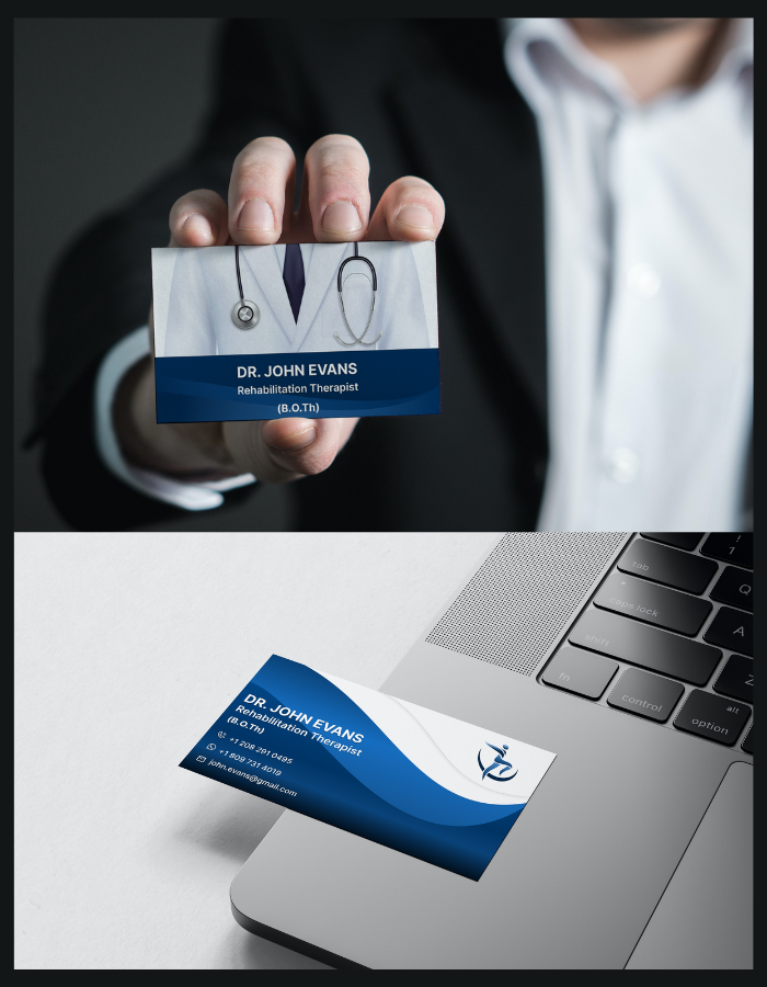 Doctor/Therapist Visiting Card by Mariya Rangwala on Dribbble