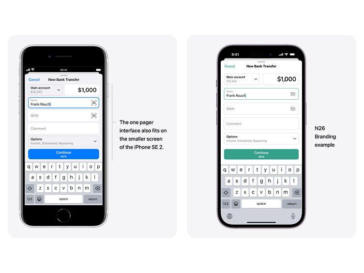 Bank Transfer Interface Flow - iOS App Concept by Leonardo Weinreich on ...