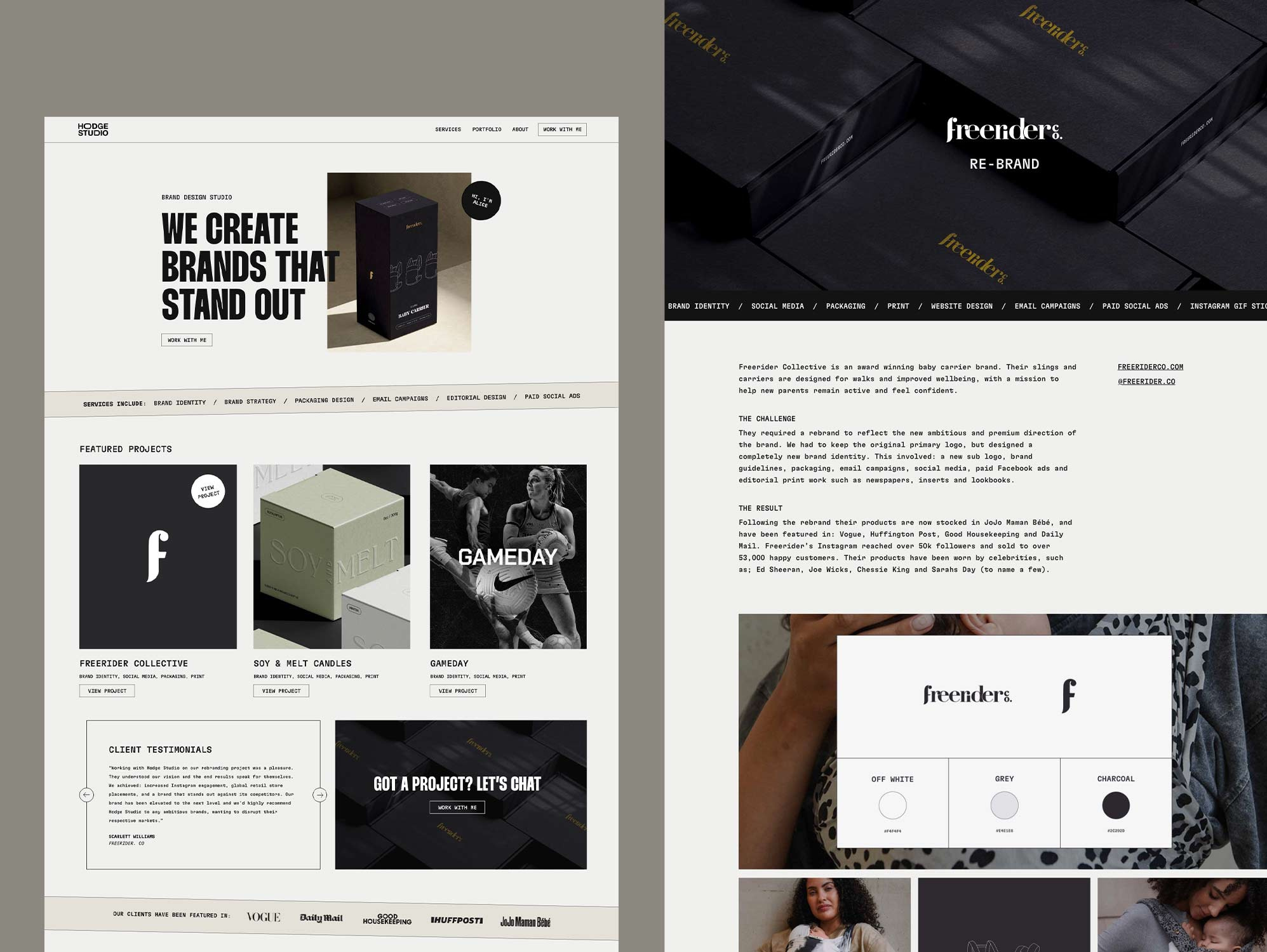 Design Studio Branding - Personal Brand by Hodge Studio | Freelance ...