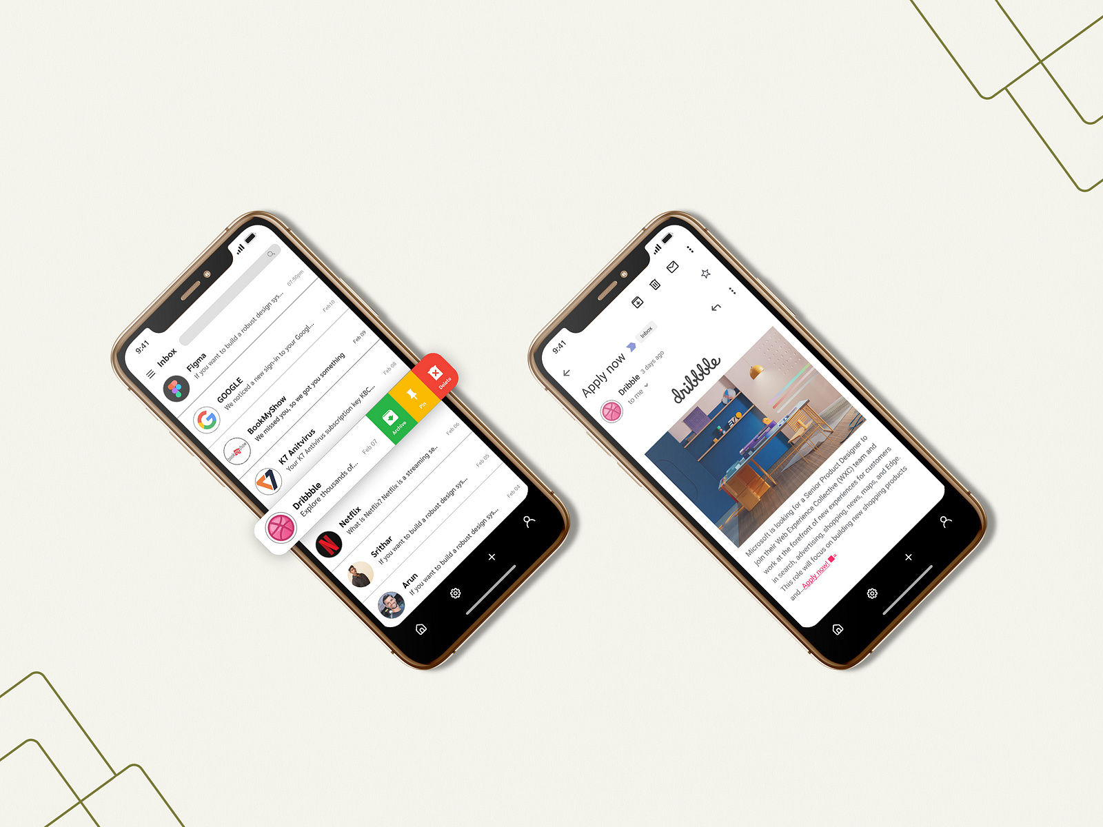 Here is my new shot. And it's about "Mail App " design concept. by ...