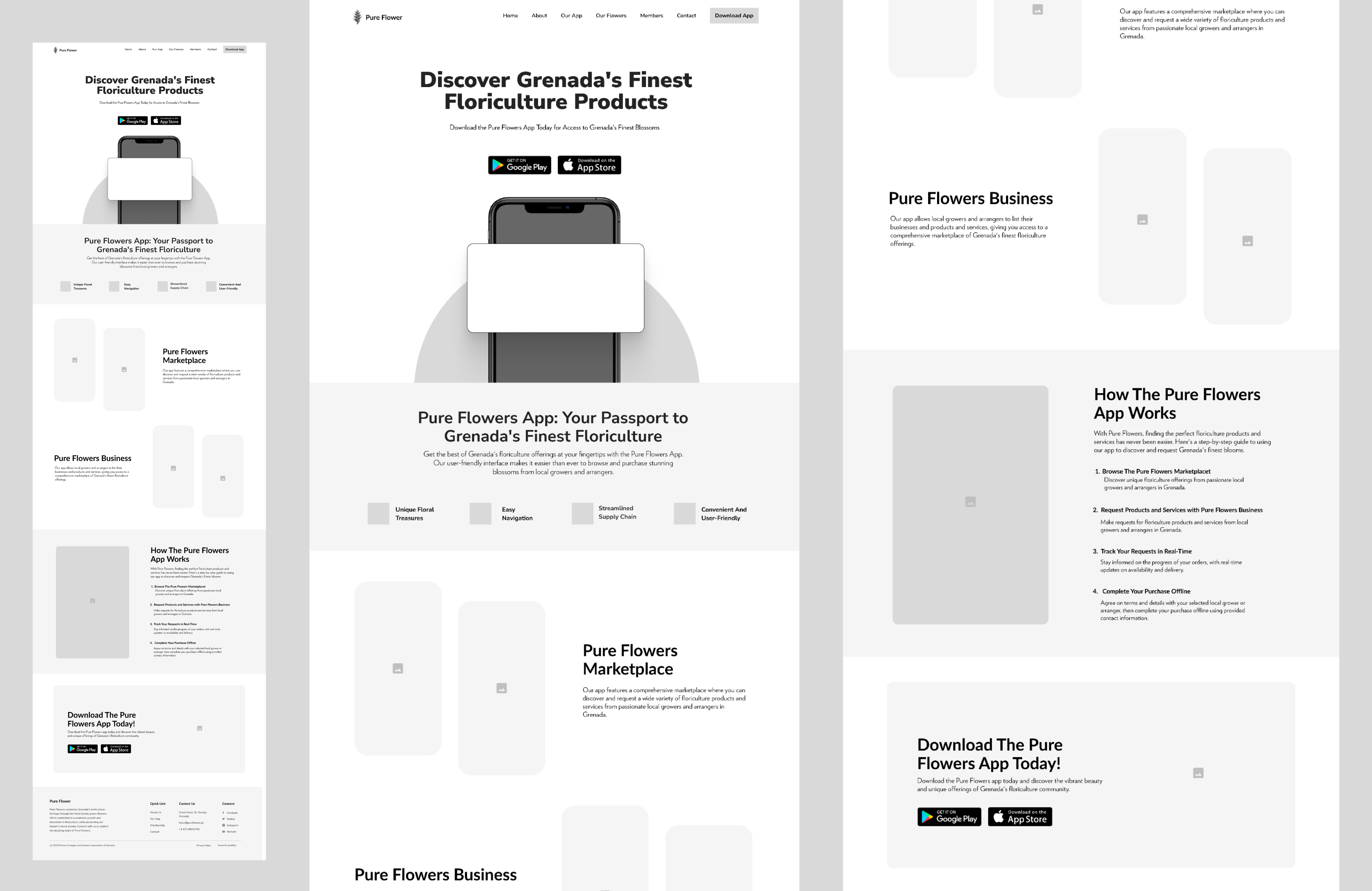 Pureflower - A Lowfi Wireframe by Osagie Edosa on Dribbble