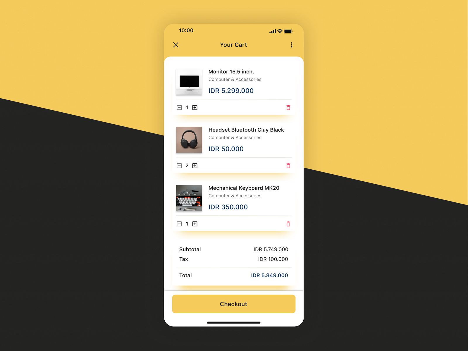 Shopping Cart Daily Ui 058 By Bhayu Sakti On Dribbble