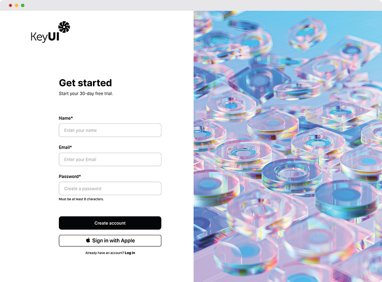 Get Started Ui Design by KeyBee on Dribbble
