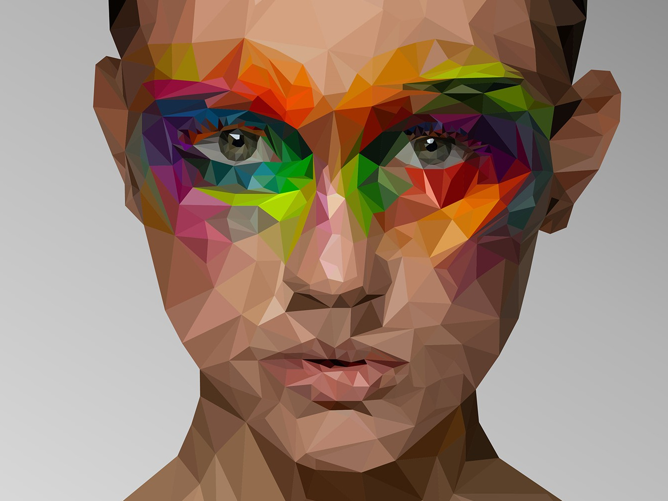 Poly- face by Jemima on Dribbble