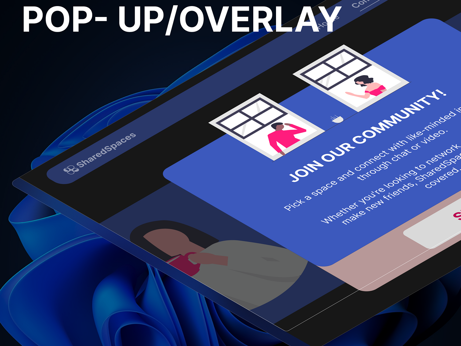 Pop up/ Overlay - DailyUI 016/100 by Shrija on Dribbble