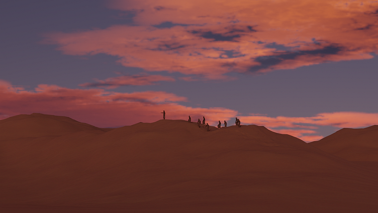 Desert walk by Tristan on Dribbble