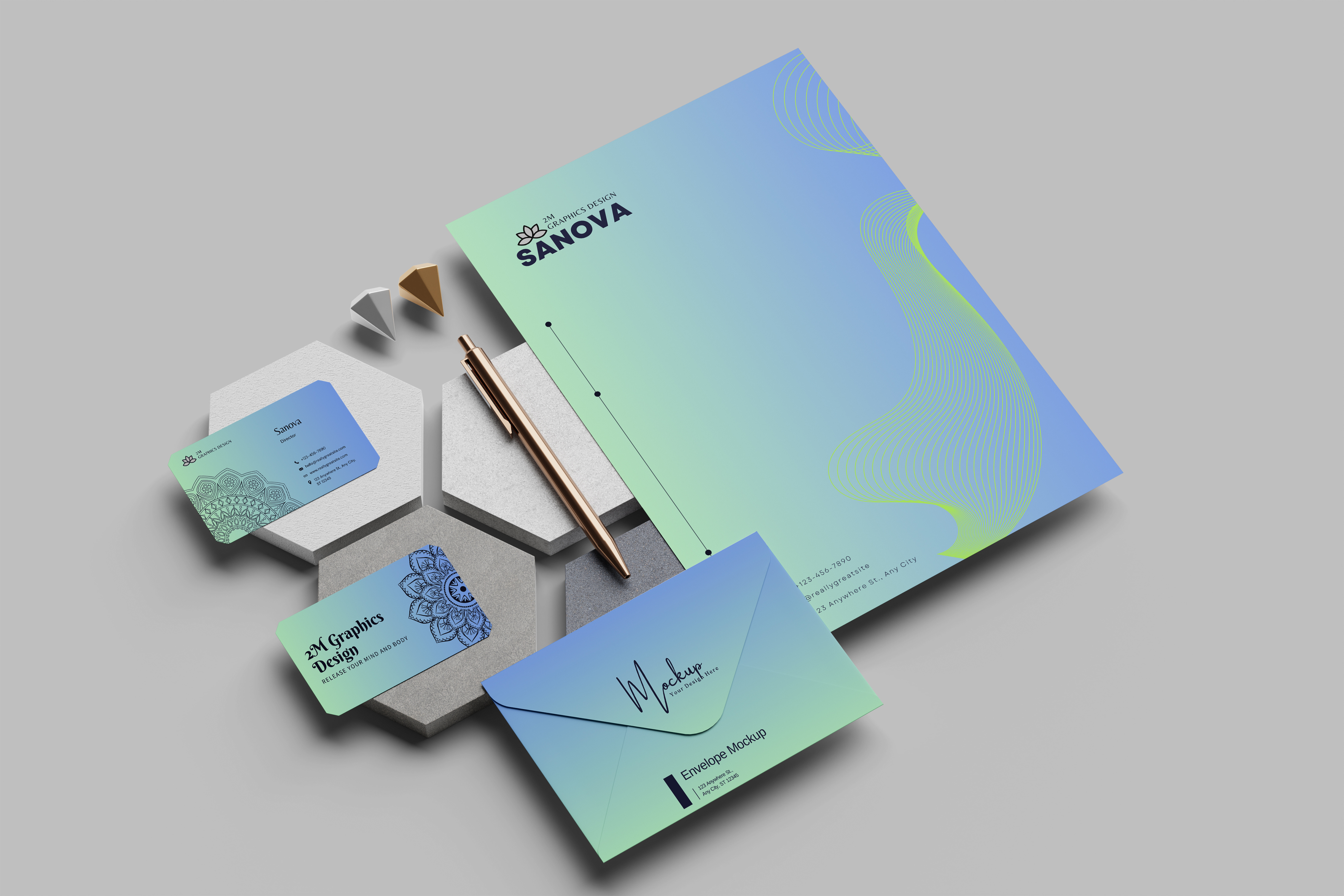 Stationer Mockup by atakudesign on Dribbble