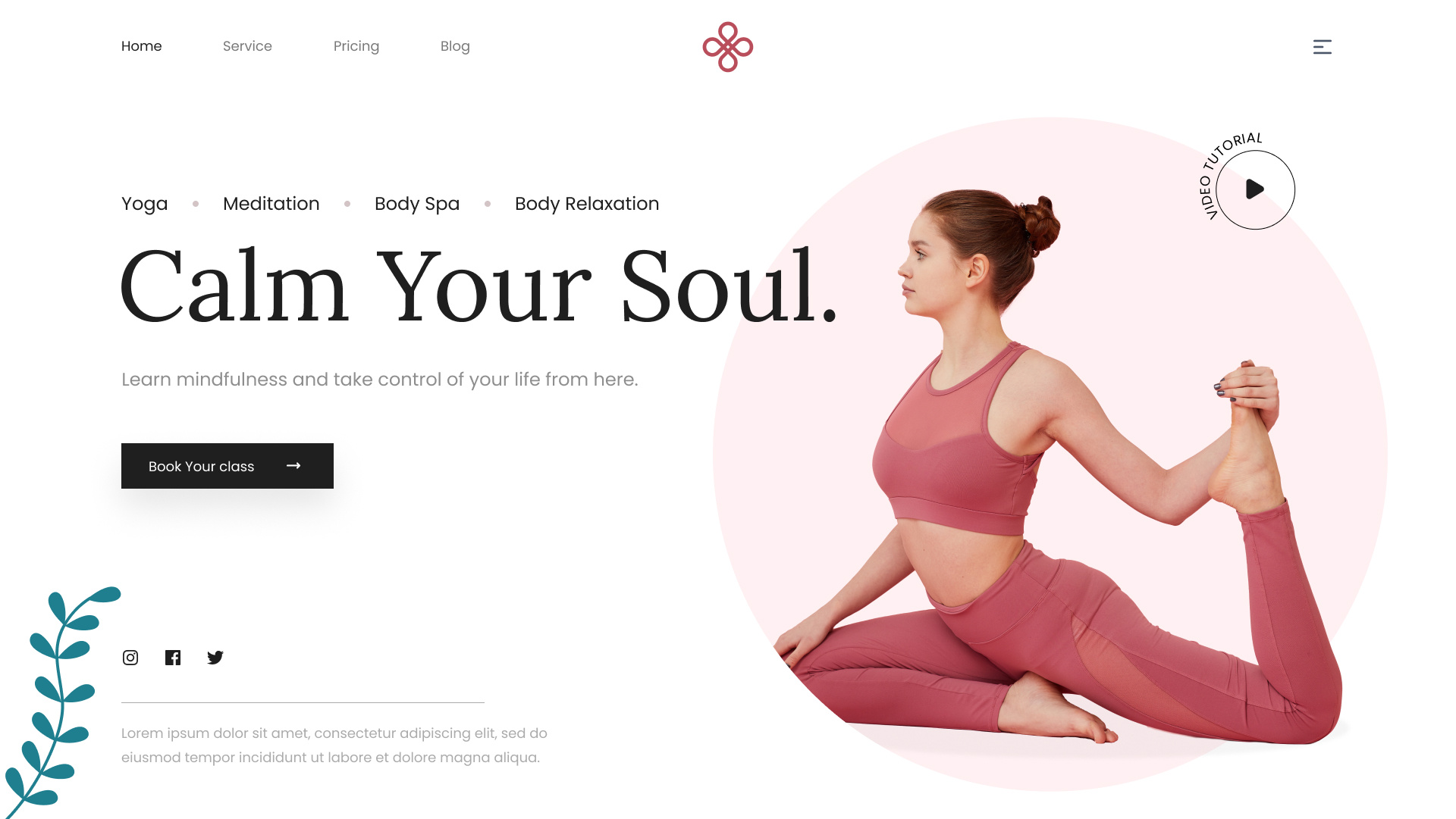 Yoga Well-being Landing page Design by Urvik Moradiya 🥇 on Dribbble